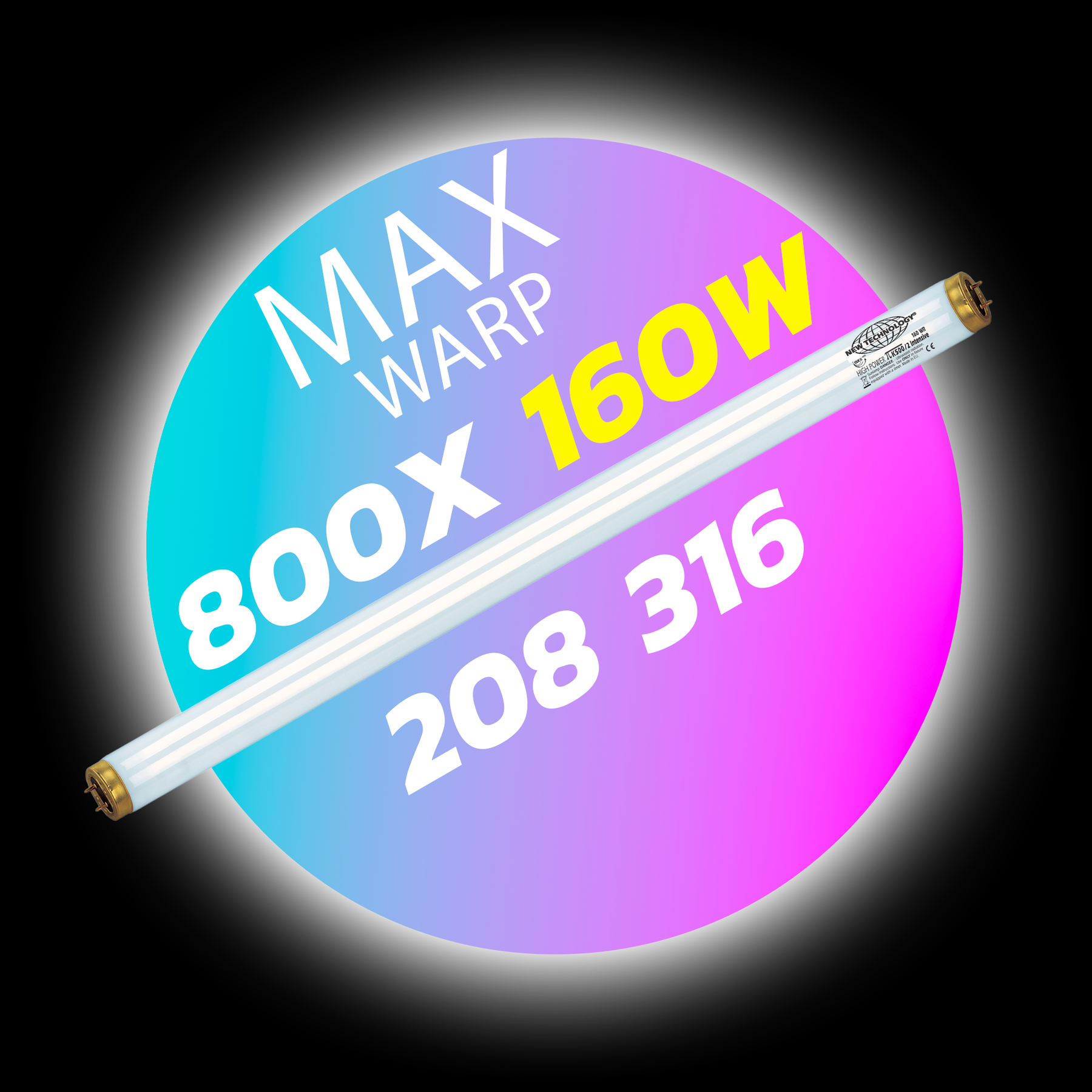 Tubes UV MAX WARP 208316 - 800X - PRESS 0.3/ 160 W pour Solarium. – UV ...